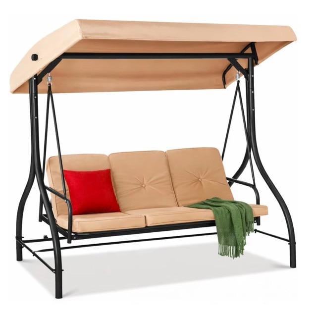 Balansoar Gradina, TOP SCAUNE®, 194x120x173 Cm, Leagan Gradina 3 Locuri ...
