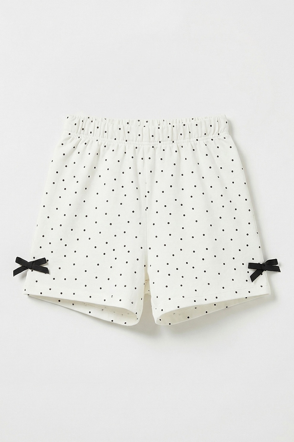 LC WAIKIKI, Set de top-uri cu buline si pantaloni scurti - 2 piese, Alb ...