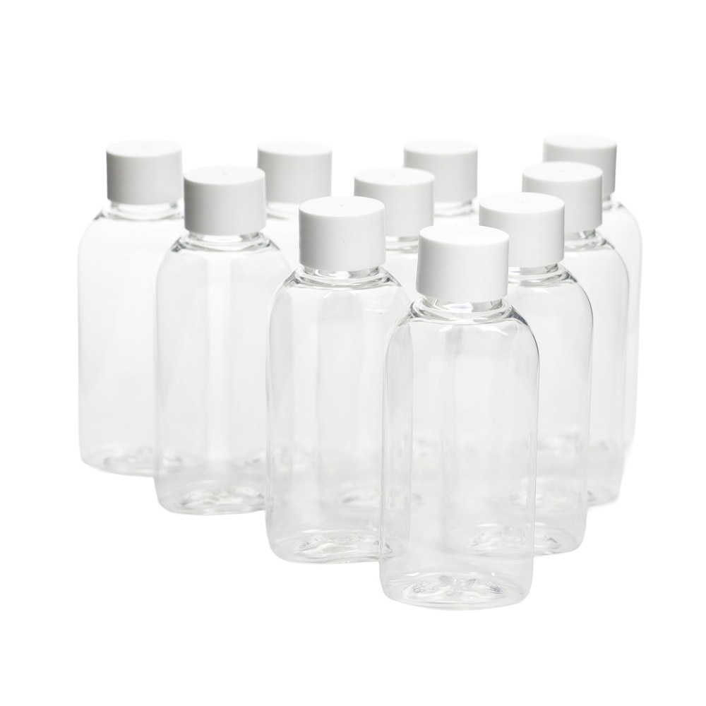 Set flacoane din plastic 50 ml, 10 buc, transparent, 9, 5x3, 95x2, 6cm ...