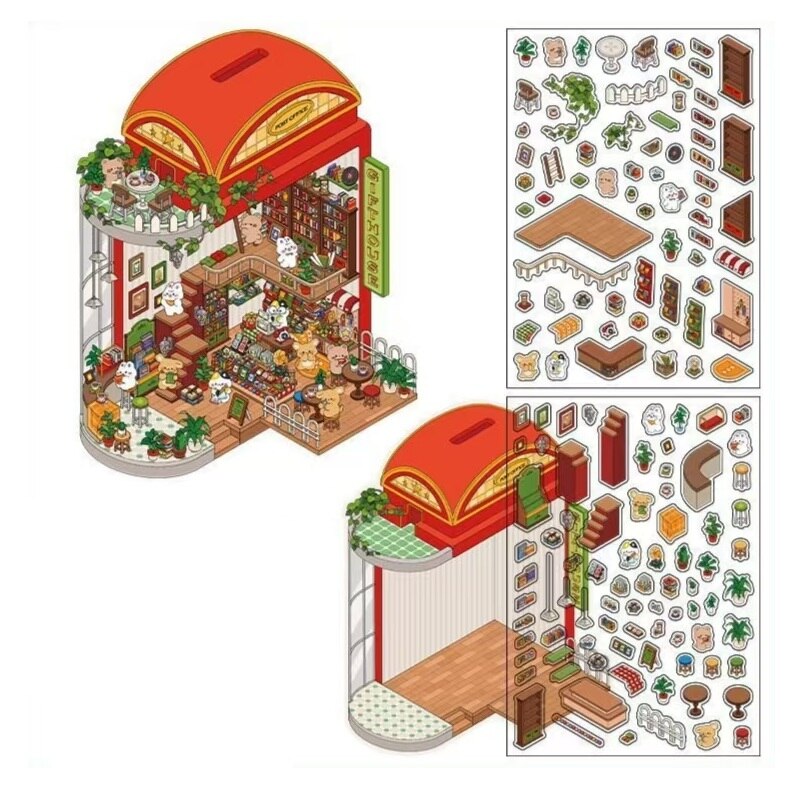 Autocolante pentru Scena Deco 2.5D, Pachet DIY Creativ, Cadouri - eMAG.ro