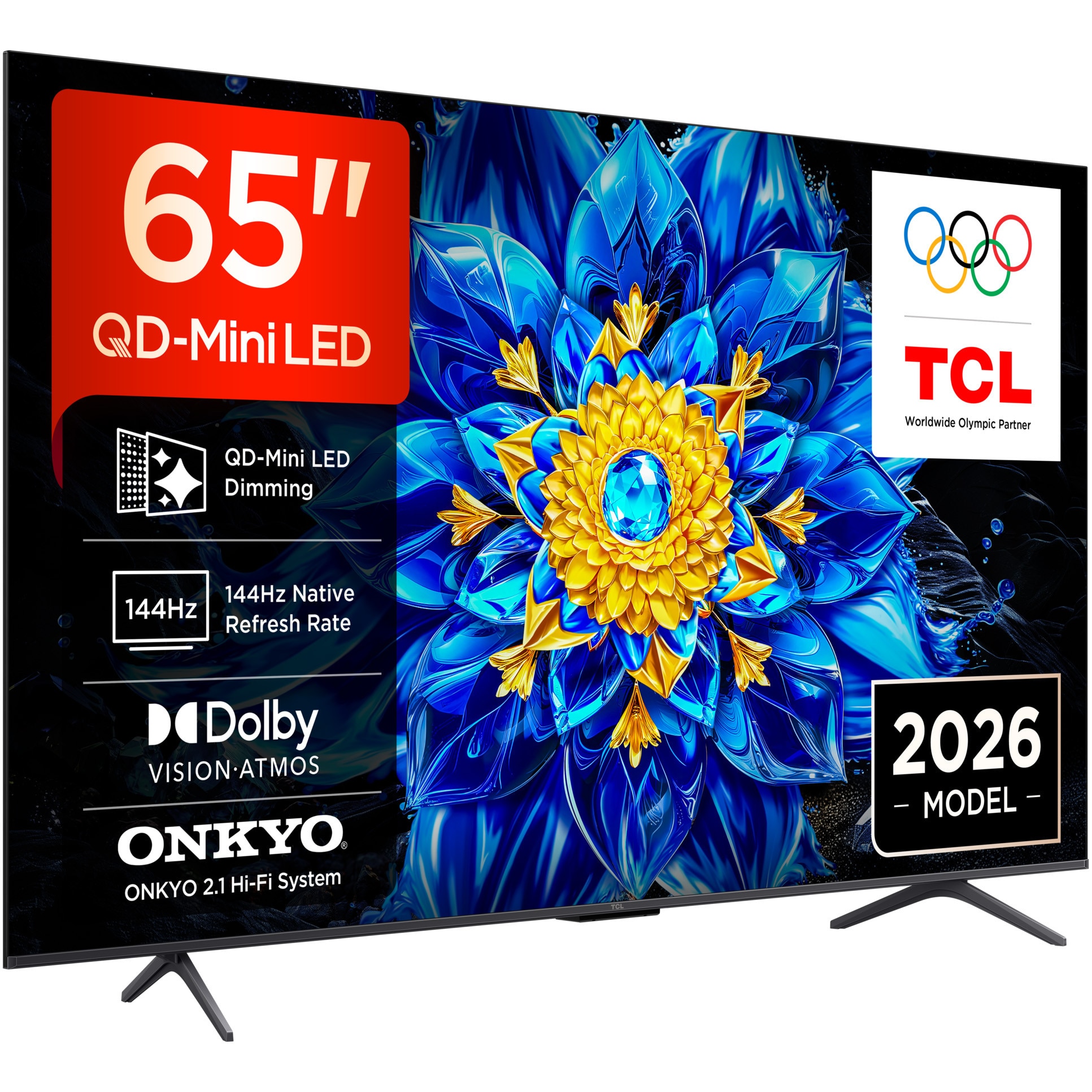 Televizor TCL QD-MiniLed 65P8L, 164 cm, Smart Google TV, 4K Ultra HD ...