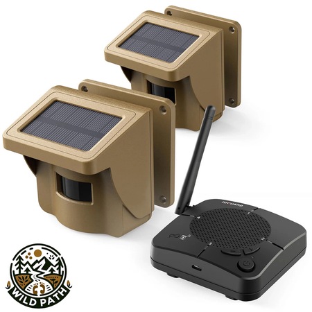 Alarma Solara PIR Exterior pentru Curte/Alee Wild Path, IP66, Wireless ...