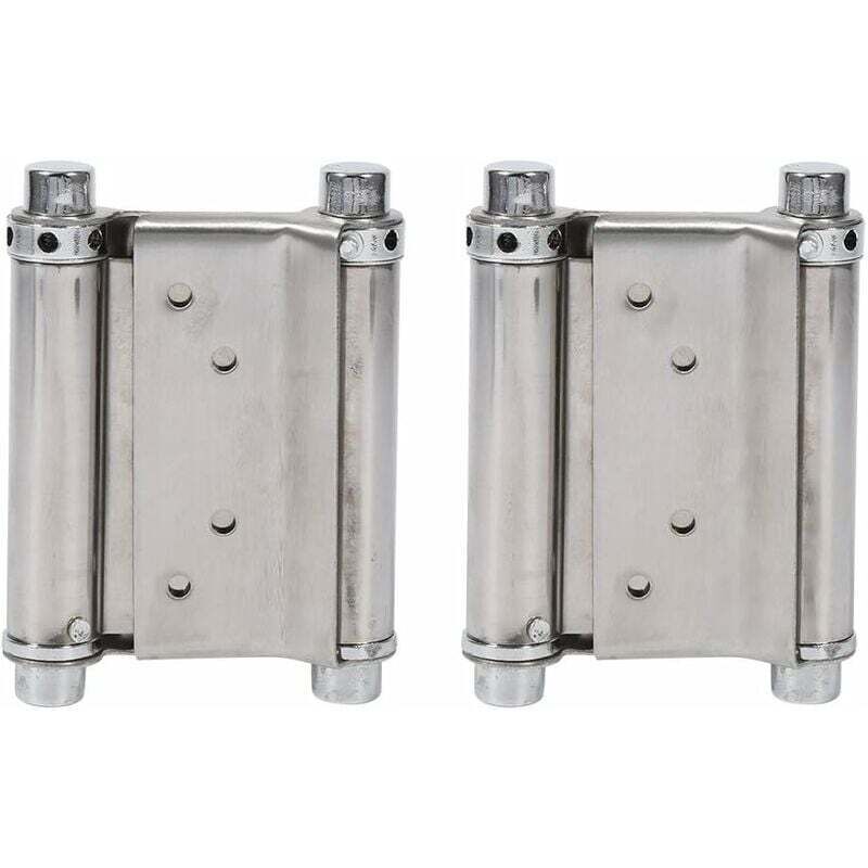 Set 2 balamale inox reglabile cu arc pentru usi batante, capacitate 15 ...