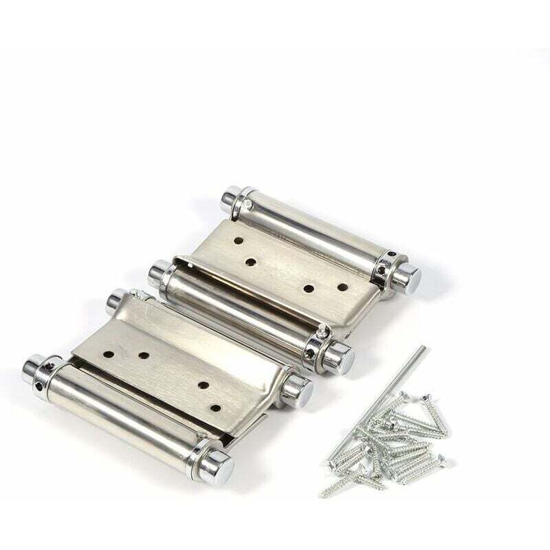 Set 2 balamale inox reglabile cu arc pentru usi batante, capacitate 15 ...