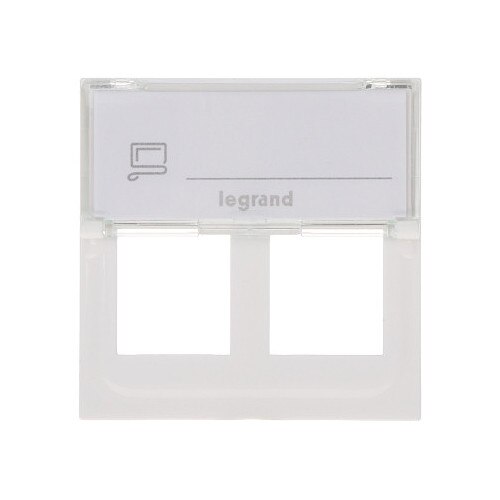 Priza modulara Keystone Legrand, 2 locuri, alb - eMAG.ro