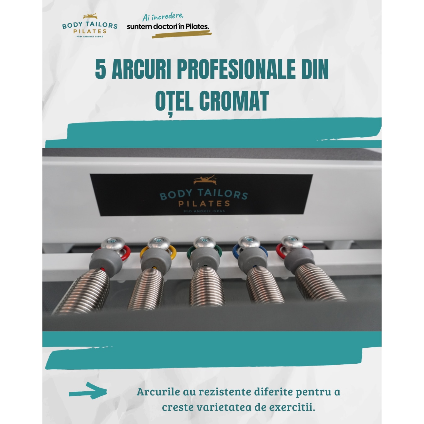 Aparat Pilates Reformer Profesional pentru Acasa Body Tailors Pilates ...