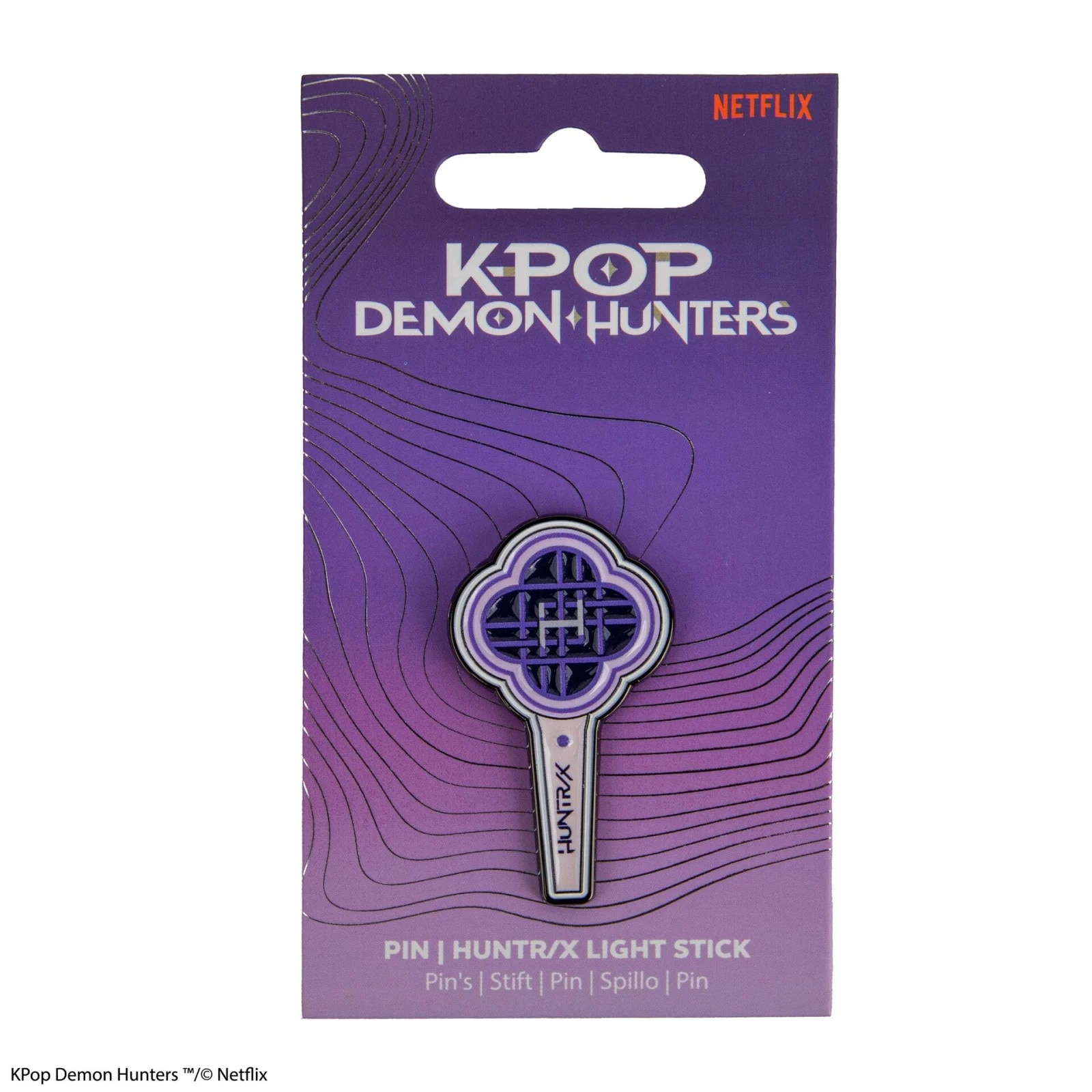 KPop Demon Hunters Huntrix Light Stick Pin Oficial - eMAG.ro