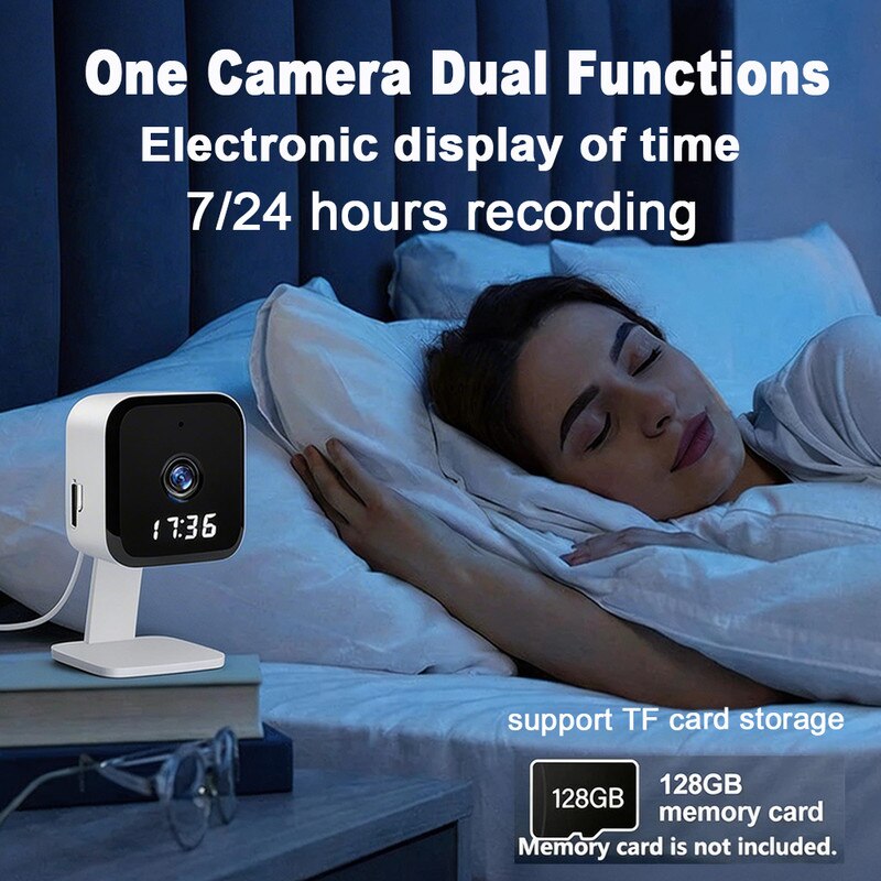 B-VISION Surveillance Camera 1080P with time display indoor smart ...