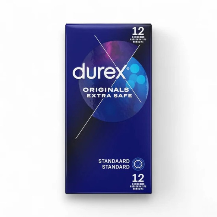 Prezervative Durex - Originals Extra Safe, lubrifiate si rezistente, 56 ...