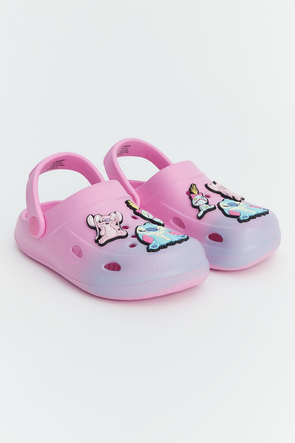 LC WAIKIKI, Saboti cu imprimeu Stitch, Albastru pastel, Negru, Roz ...
