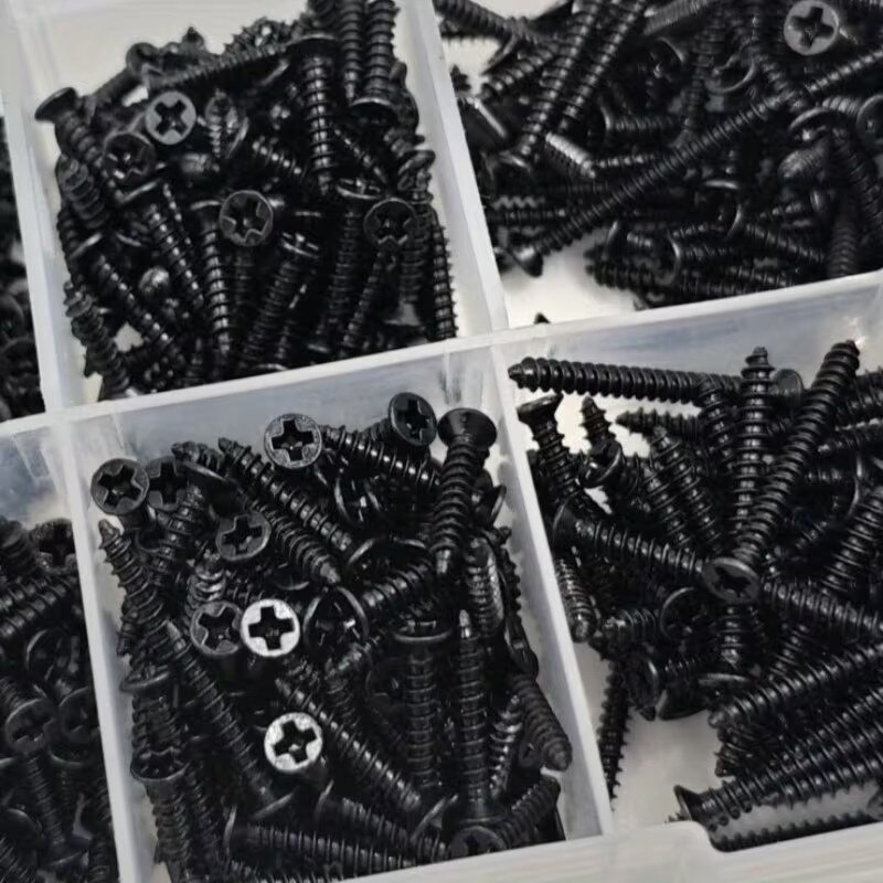 Set 800 suruburi auto-filetante M2 diferite lungimi, din otel carbon ...