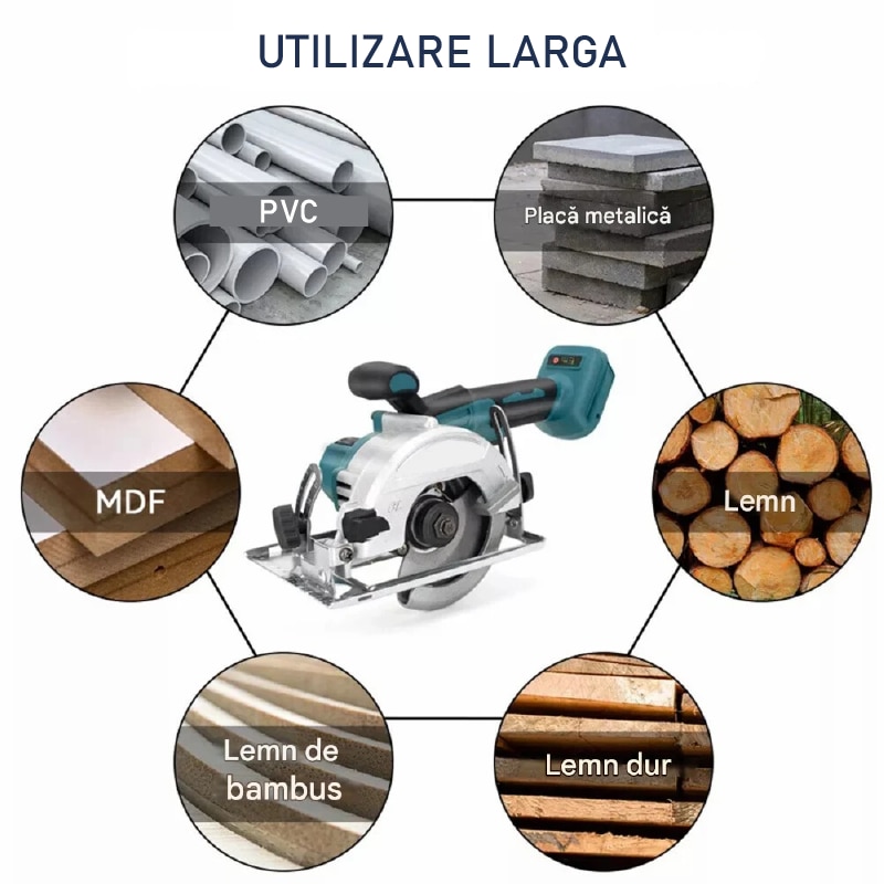Fierastrau Circular cu 2 Acumulatori de 48V SUPER TRENDS®, Incarcator ...