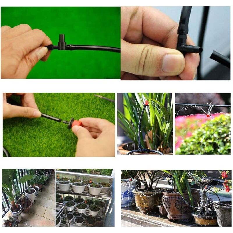 Furtun de irigatie, 5M/10M/20M, 4/6mm, micro sistem de irigatie, PVC ...