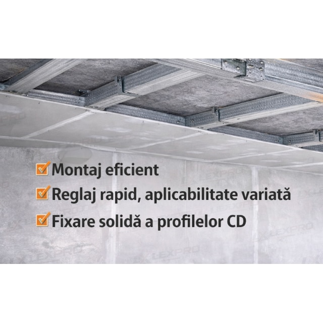Set 100 brida multipla 15cm, 0, 8mm, pentru prindere profile metalice ...