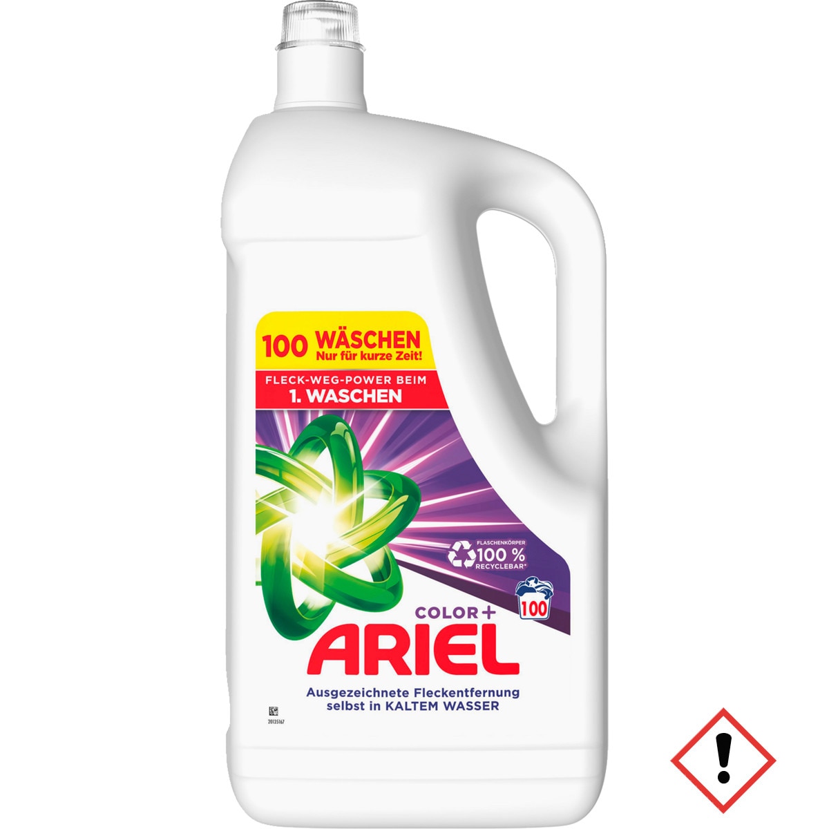 Detergent rufe, Ariel, 100 de spalari, Color+ - eMAG.ro