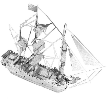 Puzzle 3D Corabia Piratilor Perla Neagra, metal, 29 piese, 80x18x100mm ...