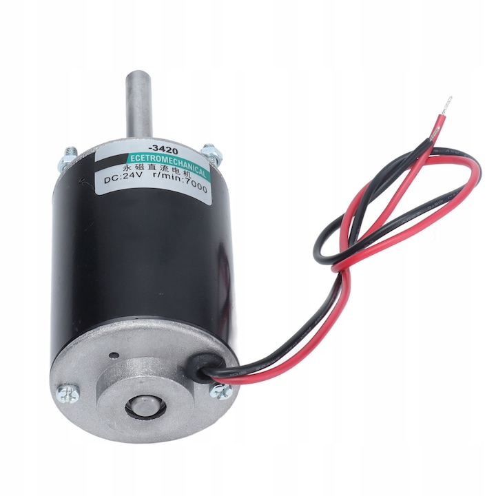 Motor electric cu magnet permanent, model XD-3420, 30W, 2-3,7A, 51x71mm ...
