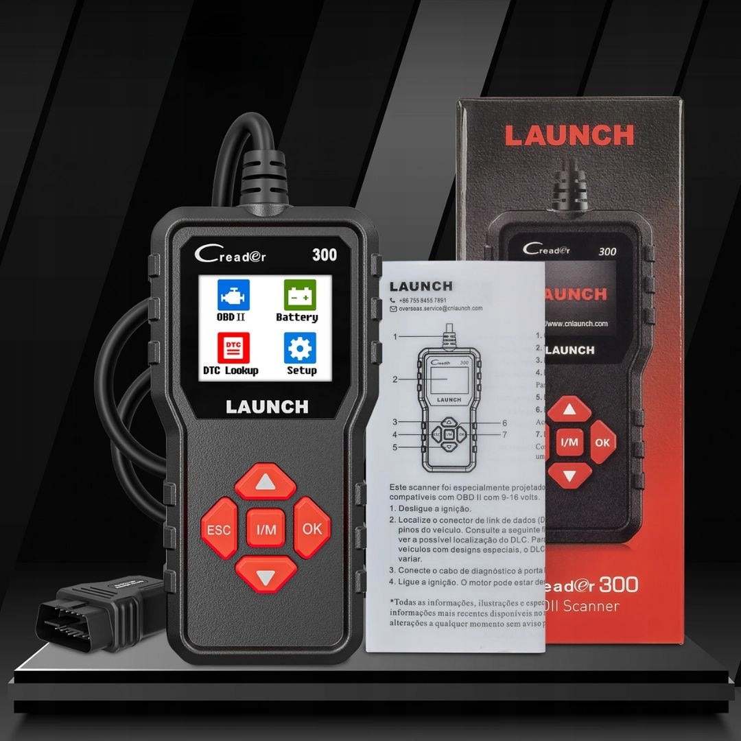 Tester Diagnostyczny OBD2 Launch Creader 300, Kasare Bleduri, Ecran LCD ...