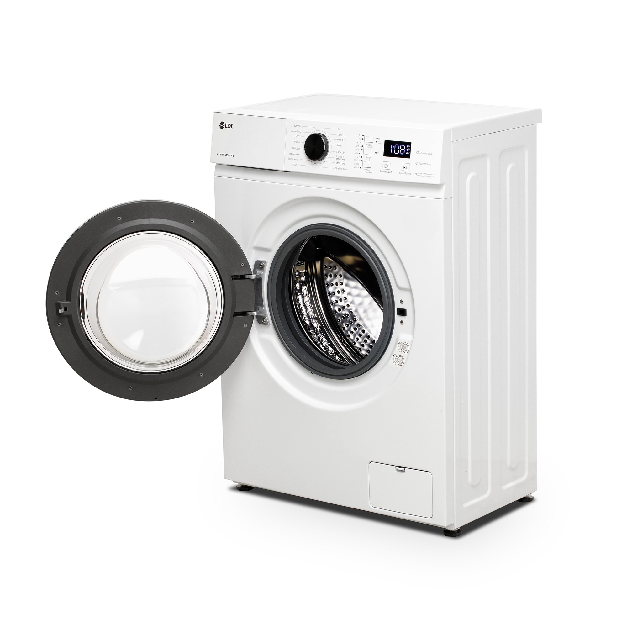 Masina de spalat rufe LDK 610DIWB, Clasa A, Capacitate 6 Kg, 1000 rpm ...