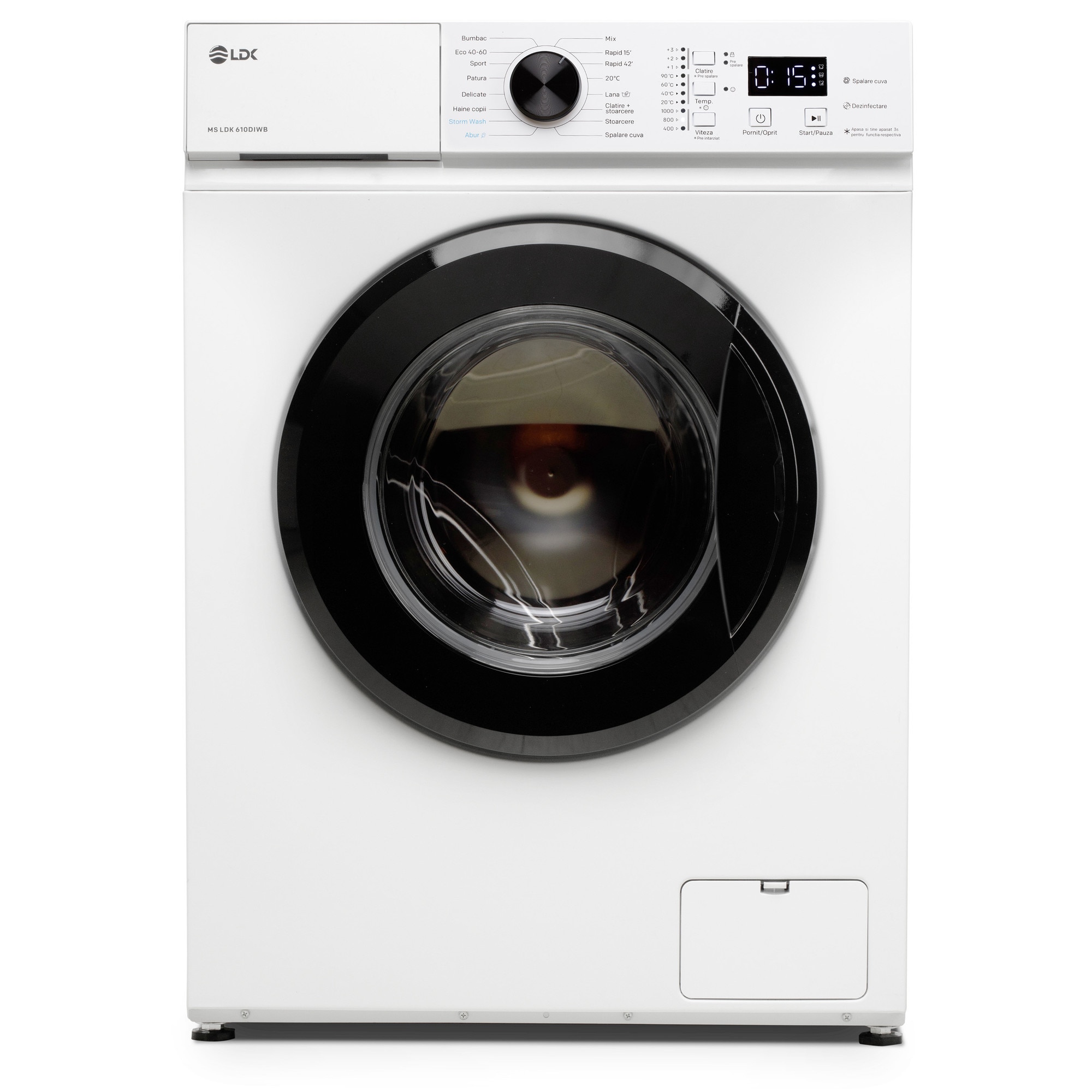 Masina de spalat rufe LDK 610DIWB, Clasa A, Capacitate 6 Kg, 1000 rpm ...
