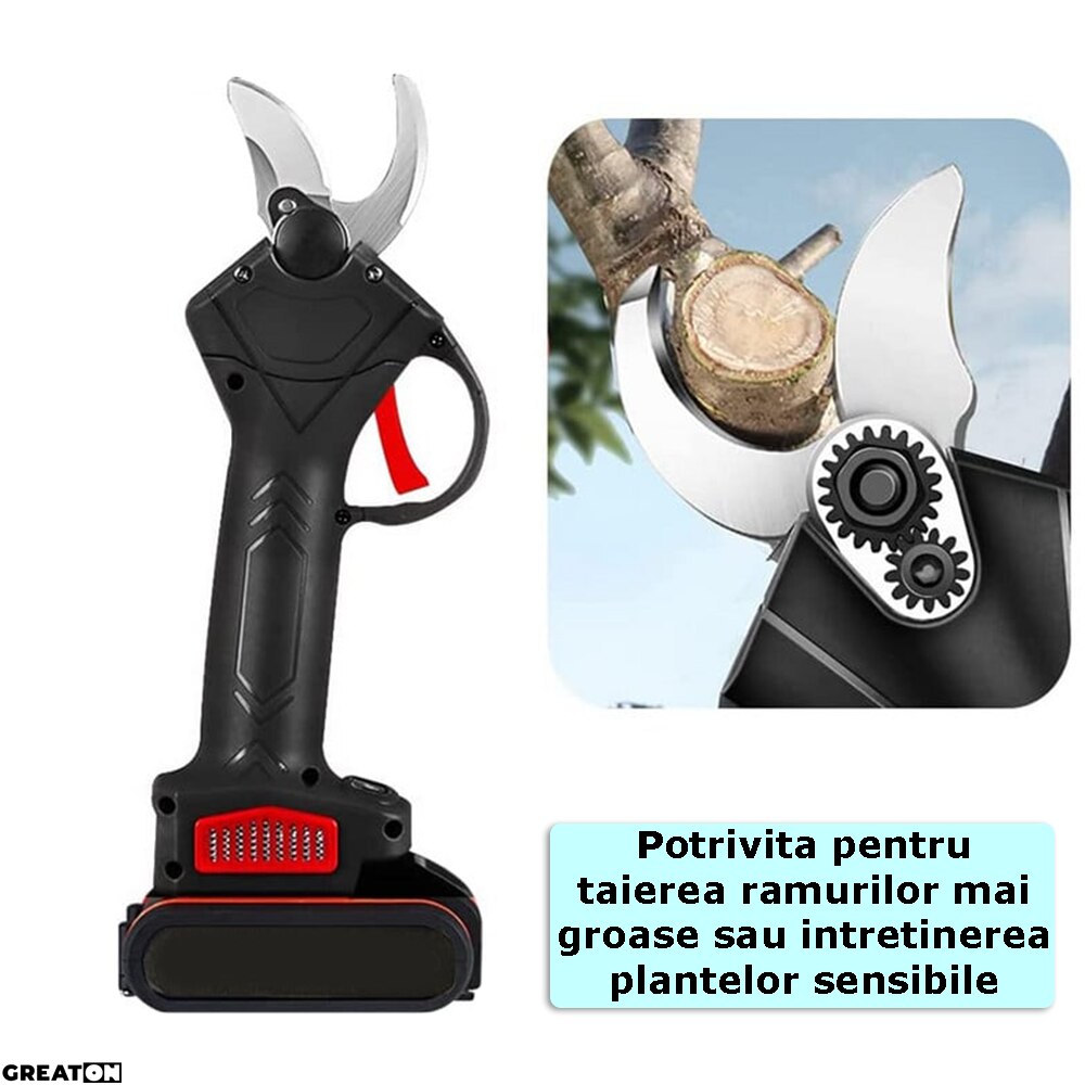 Foarfeca Automata GREATON, Functionare Fara Fir, Doi Acumulatori ...