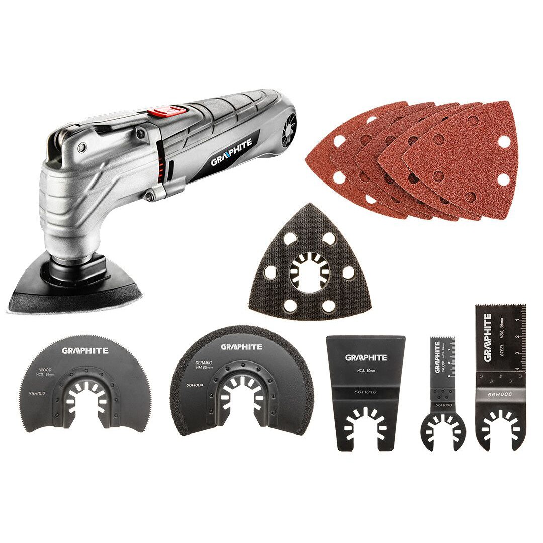 Masina multifunctionala, Graphite, 300 W, 6 unelte de introducere si 5 ...