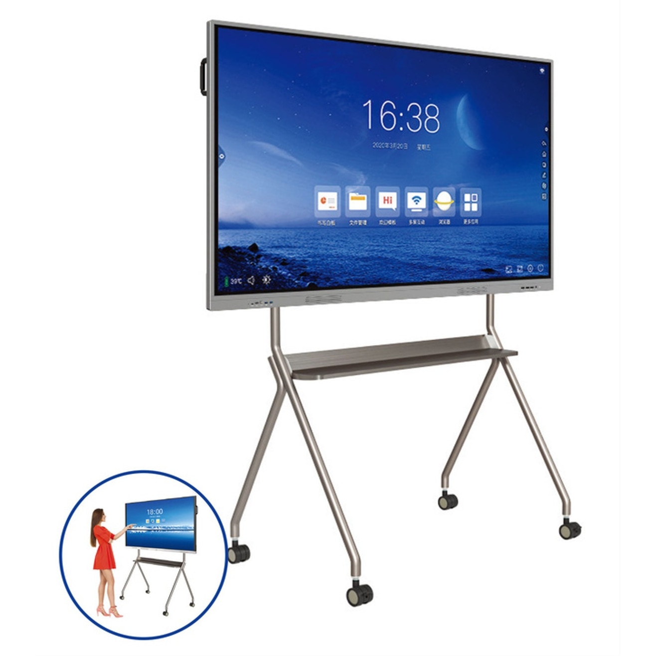 TABLA INTERACTIVA DIGITALA SMART 4K 65 INCI - eMAG.ro