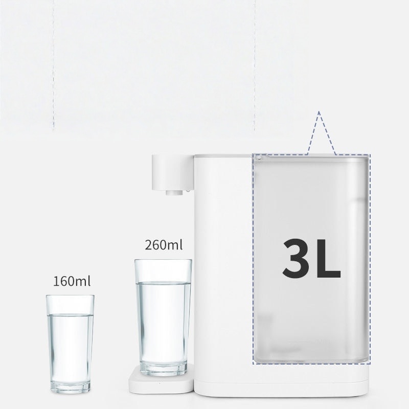 Aparat de apă potabilă ORBER, 3 l, cald și rece, 2000 W, alb, 62x39 ...