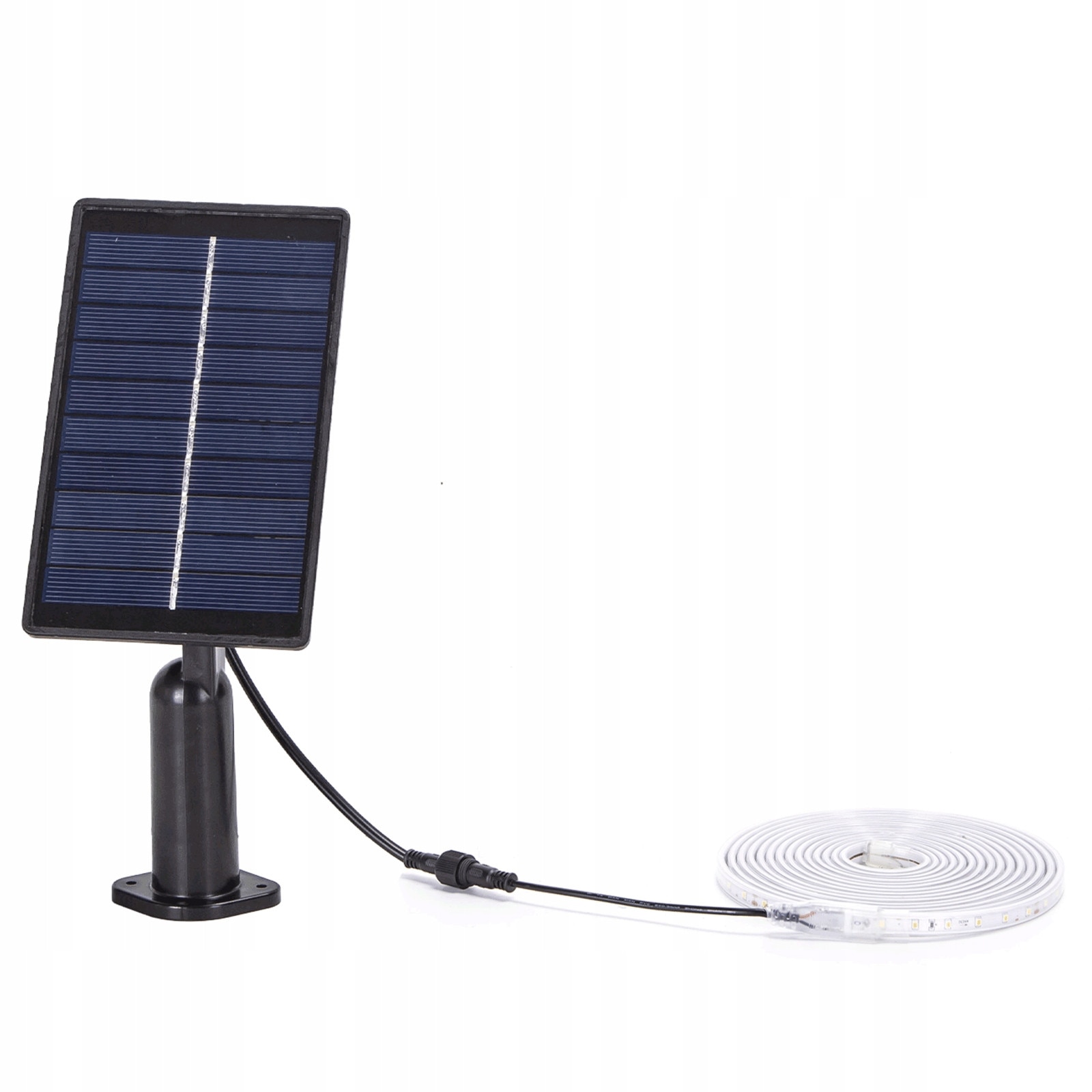 Banda LED solara 3m 30W RGB IP65 cu panou solar si suport de montaj ...