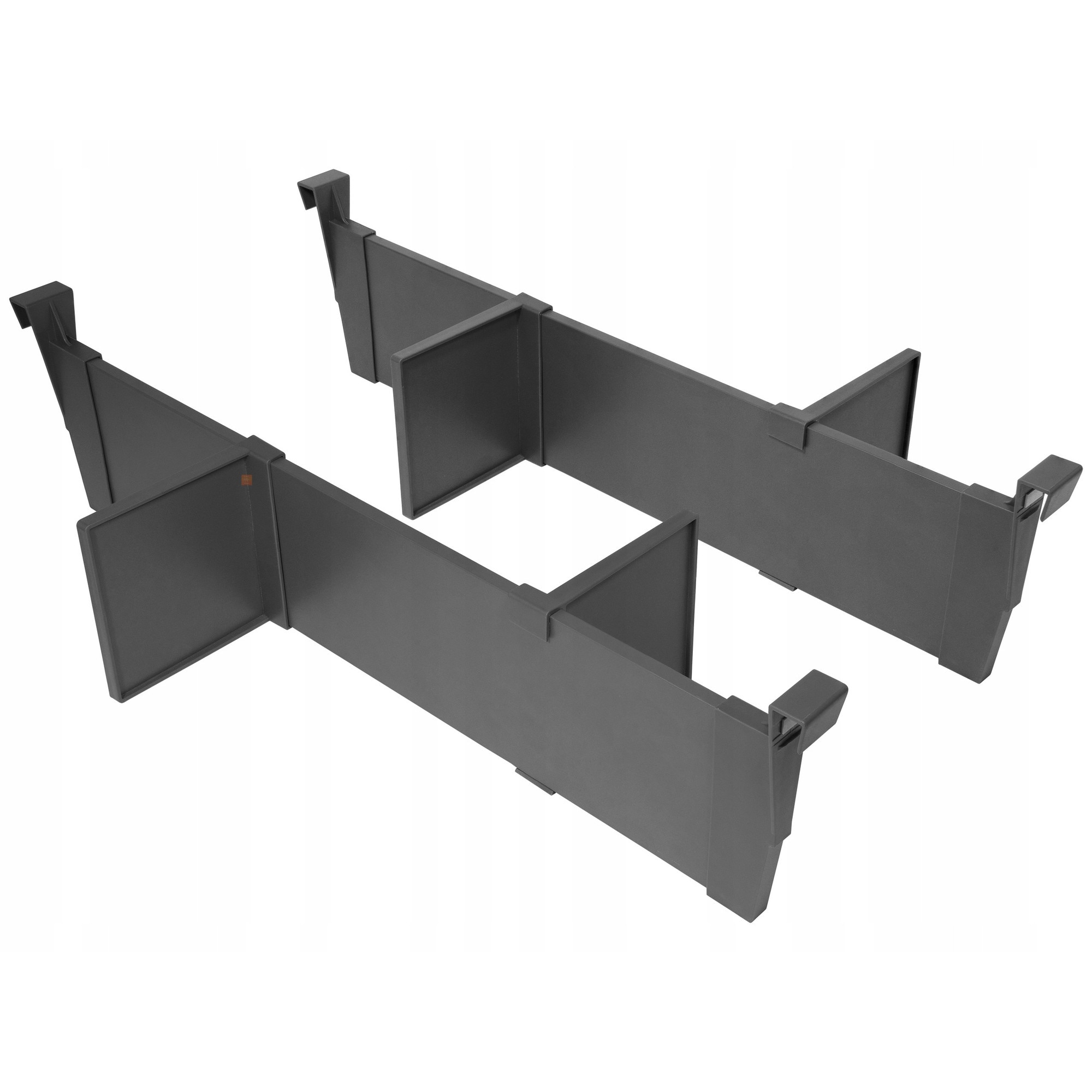 Organizator compartiment pentru sertar, Emuca, 600mm, antracit, 2x ...