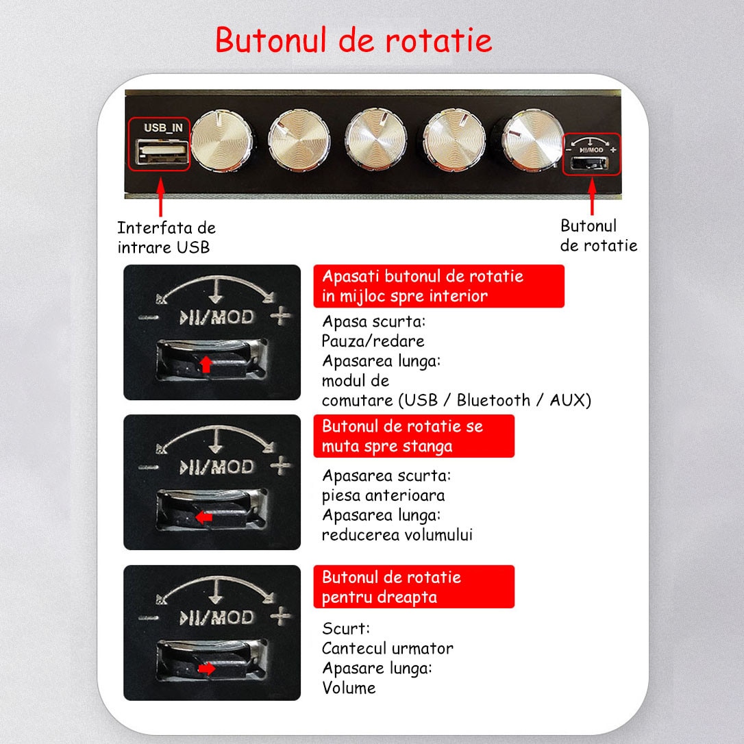 Amplificator audio, 2.1 canale, 2x160 W + 220 W, chip TDA7498ETR, Modul ...