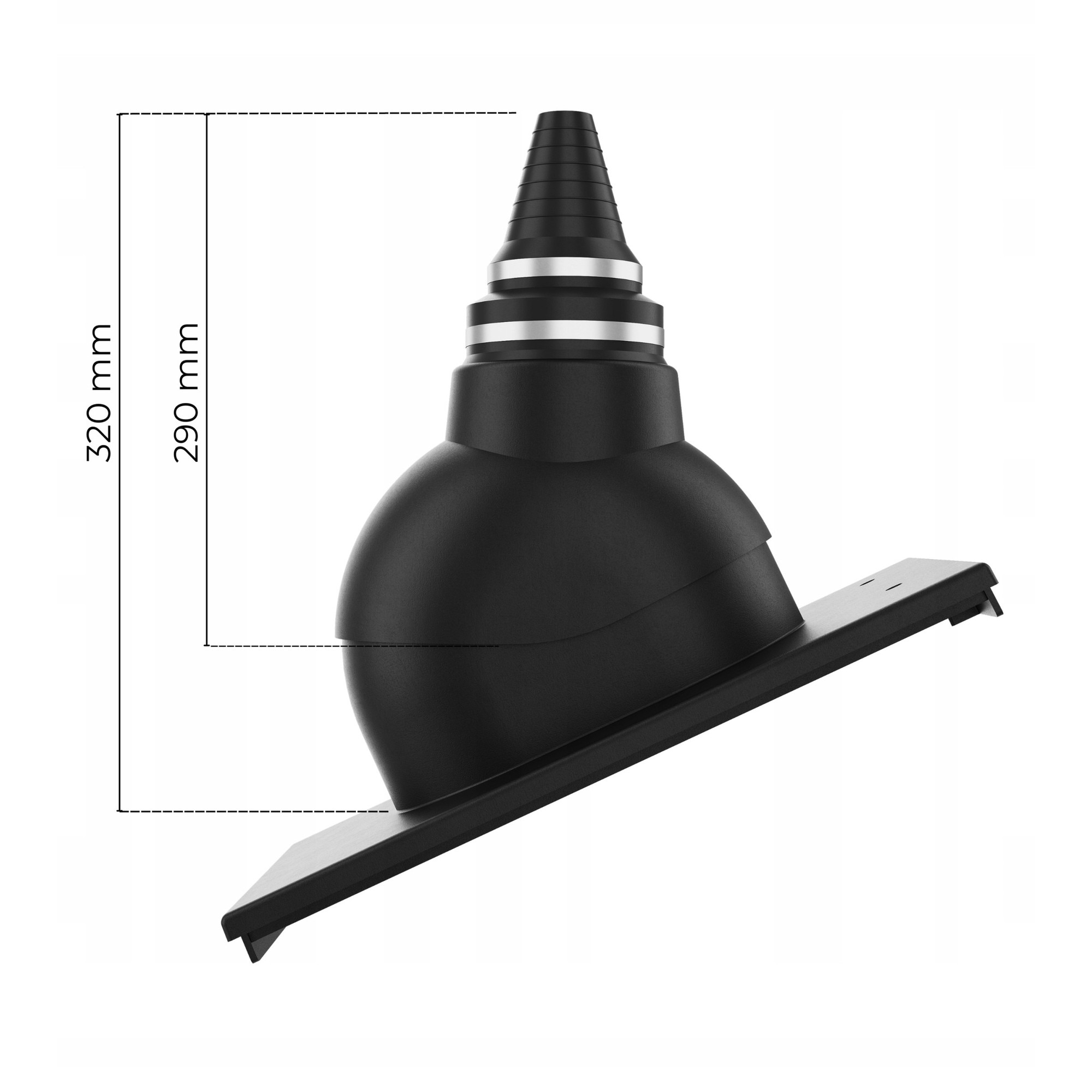 Trecere antena etansa acoperis Krono-Plast, 19-90mm, polipropilena ...