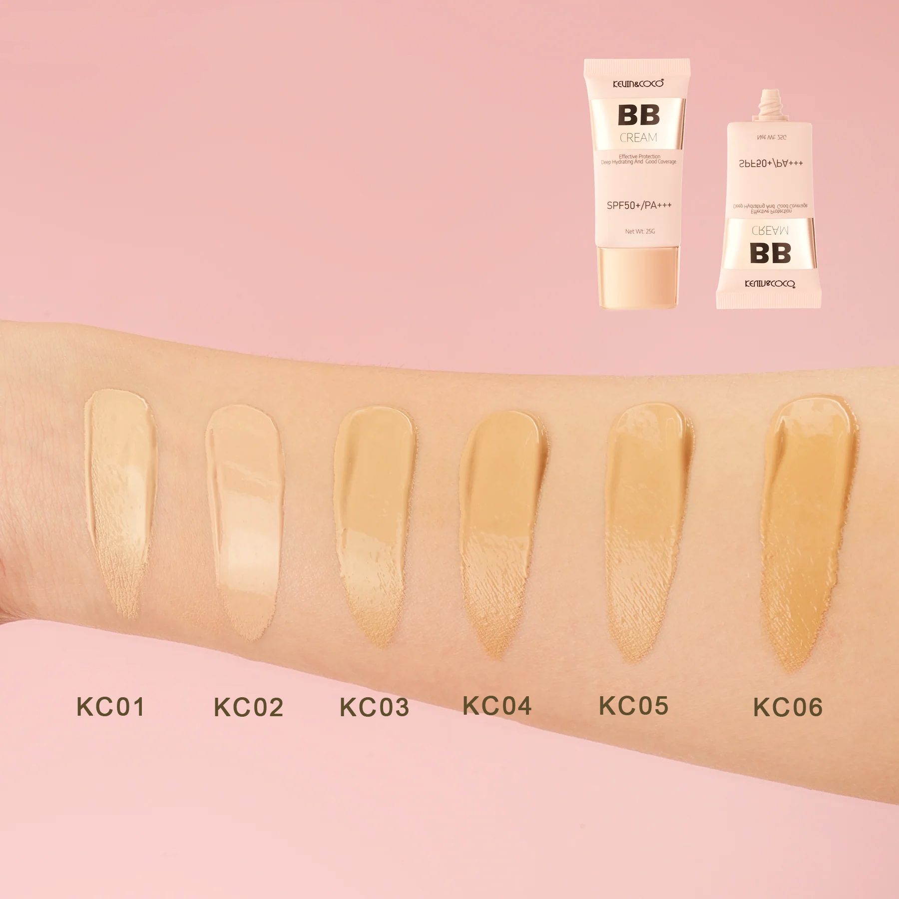 Crema BB Kevin&Coco Radiance-Enhancing, SPF 50+, PA +++, 4.5x1.5x10.8cm ...