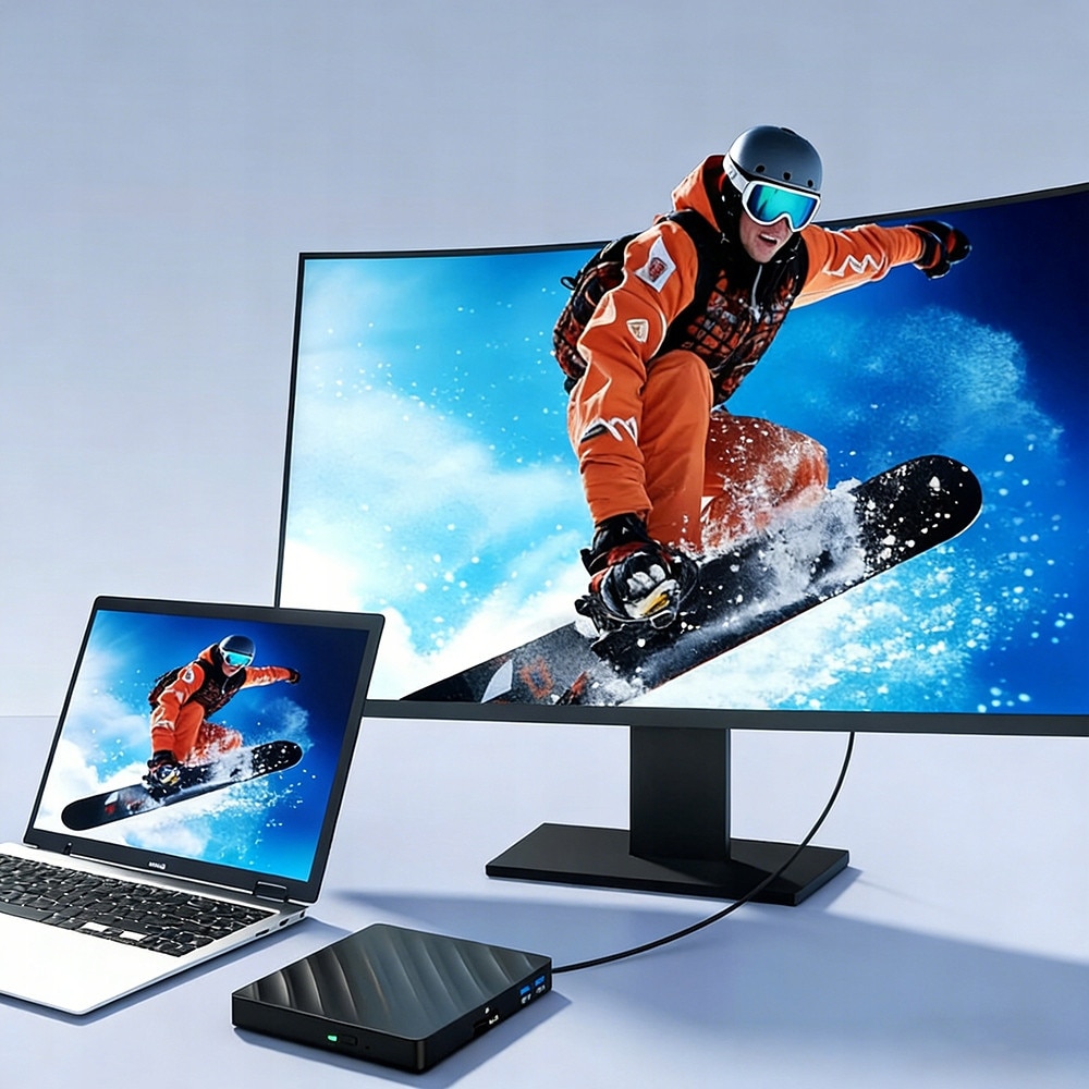 Външно Blu-ray оптично устройство 5 в 1, USB 3.0, бързо четене ...