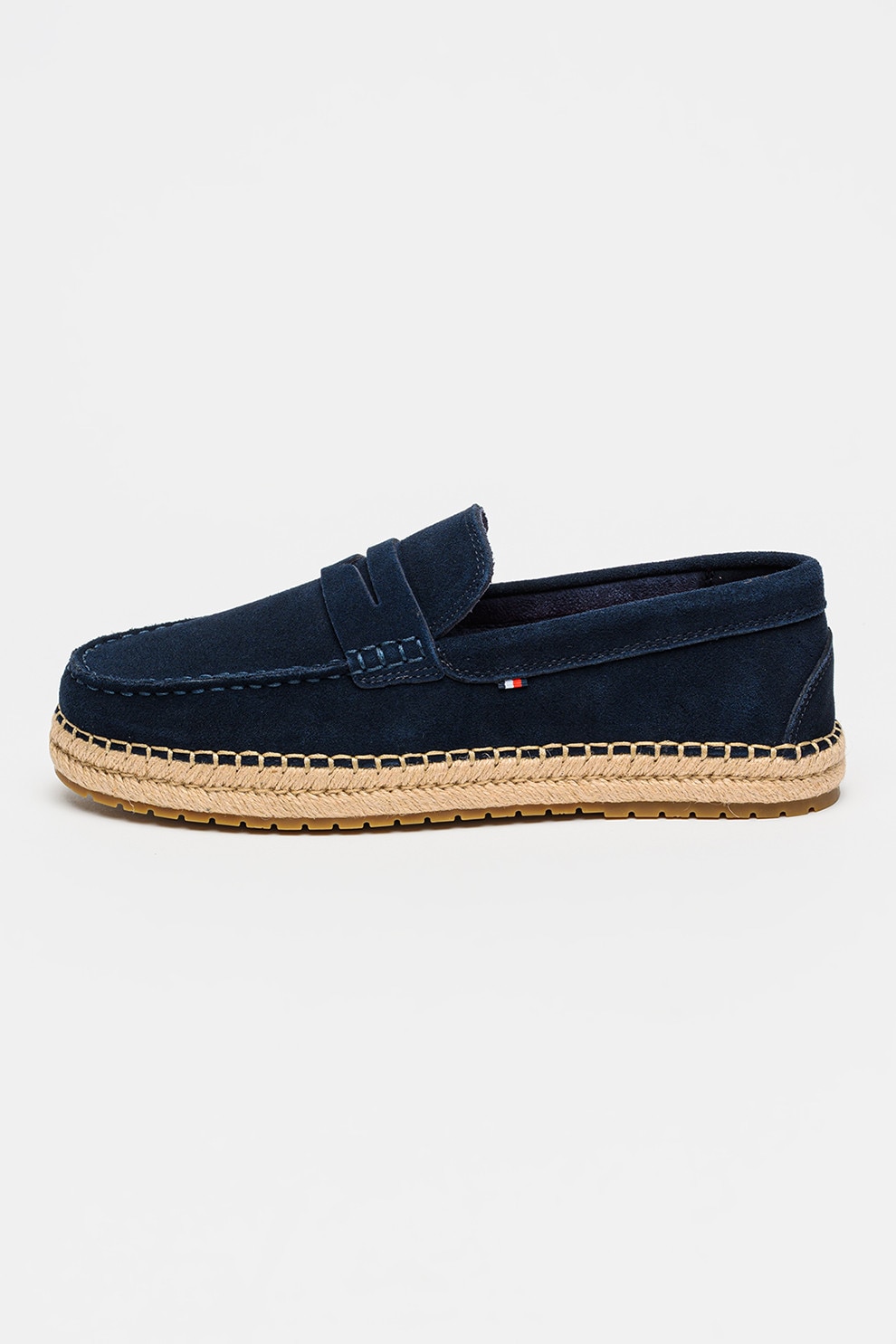 Tommy Hilfiger, Espadrile de piele intoarsa, Bleumarin, 42 - eMAG.ro