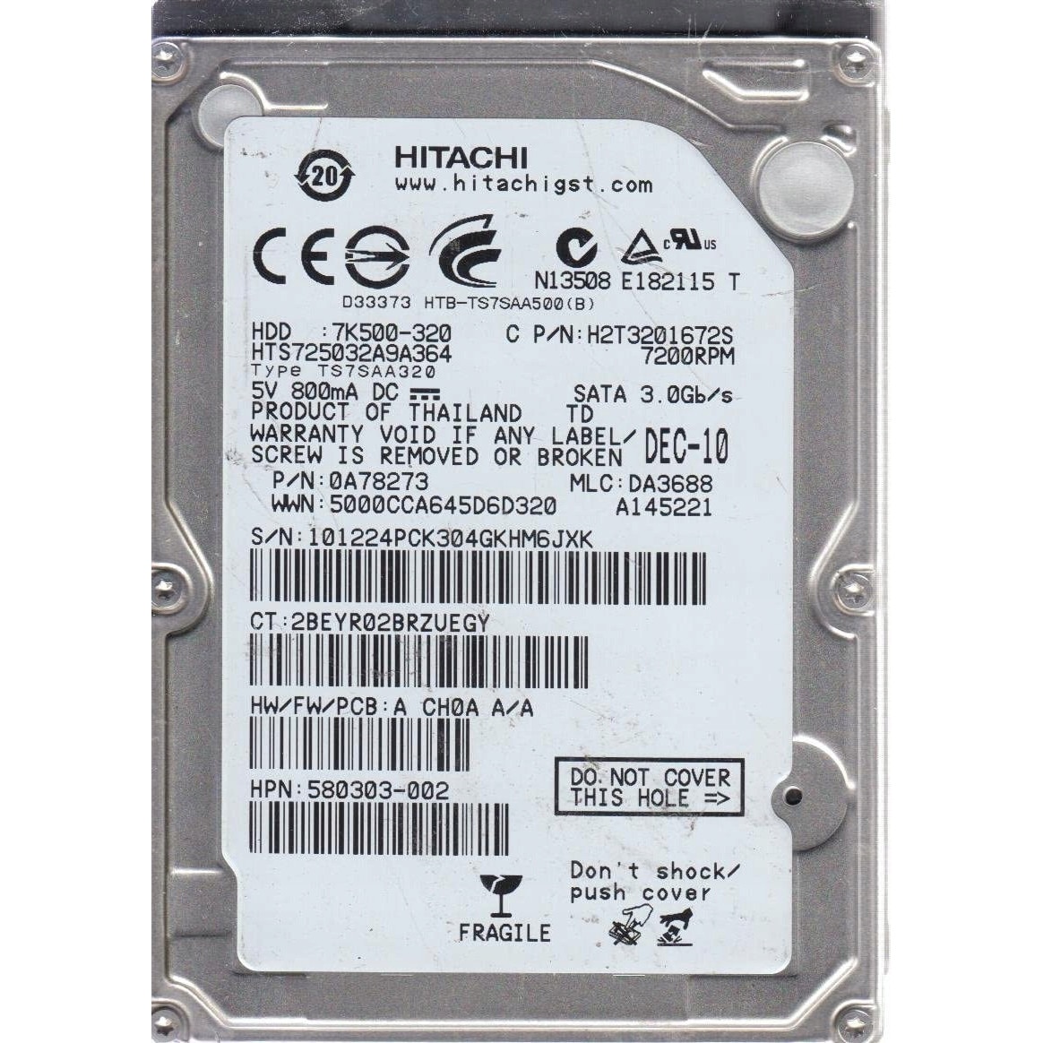 Hard Disk 2.5'' TravelStar 320GB 7200RPM SATA II, 16MB Cache - eMAG.ro