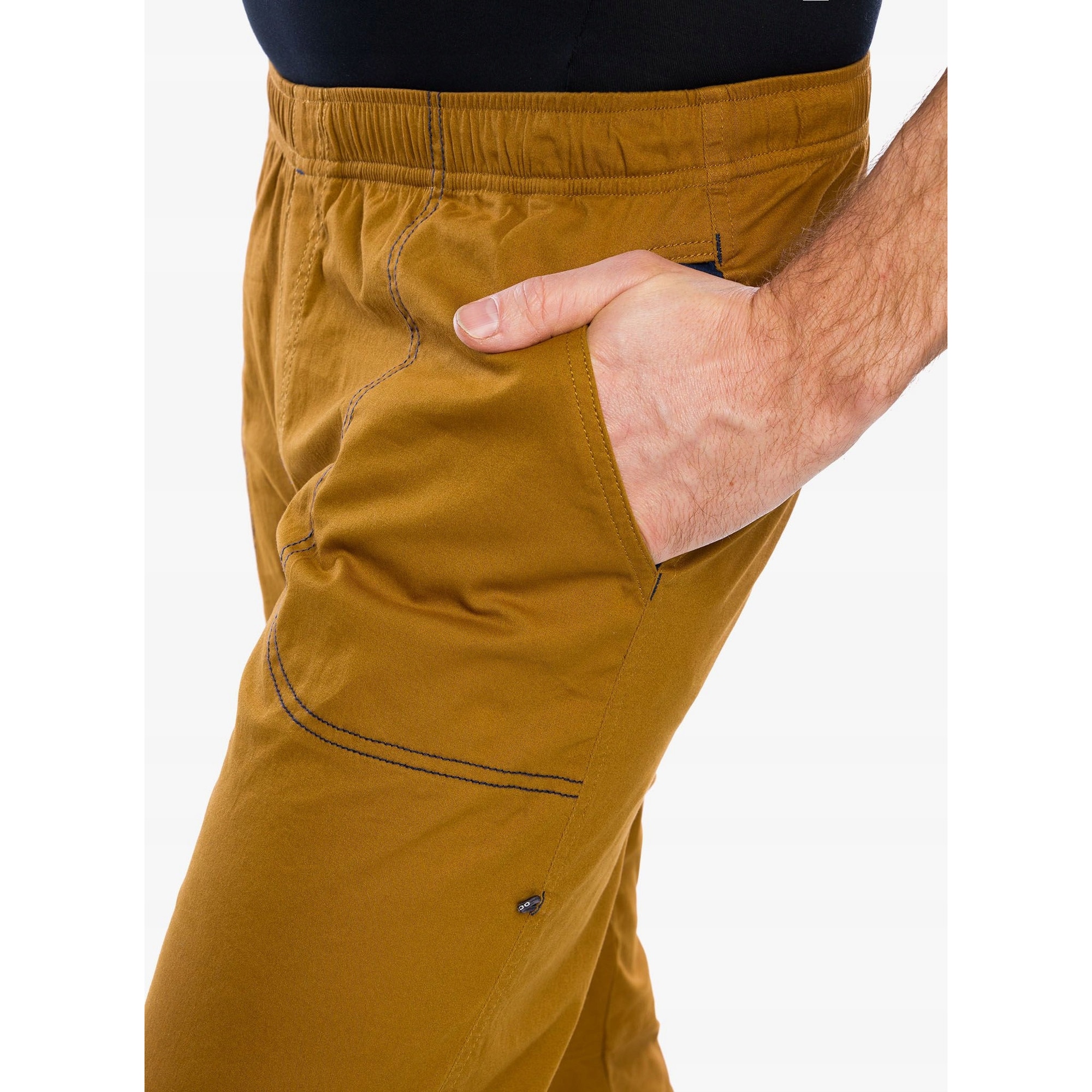 Pantaloni scurti de catarare Ocun Jaws 3/4, maron, bumbac, elasticitate ...