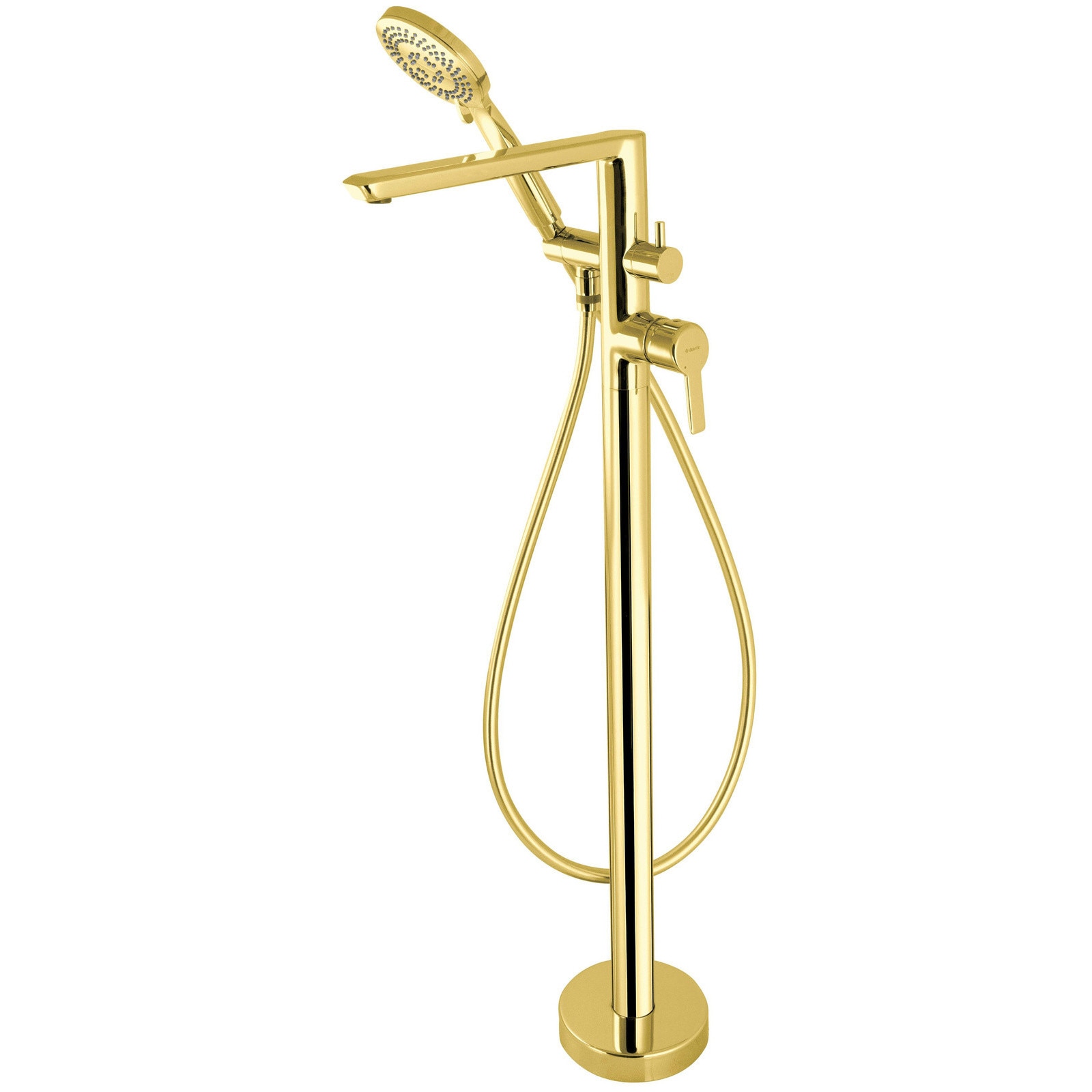 Baterie sanitara freestanding Deante, model Arnika, set cu dus, finisaj ...