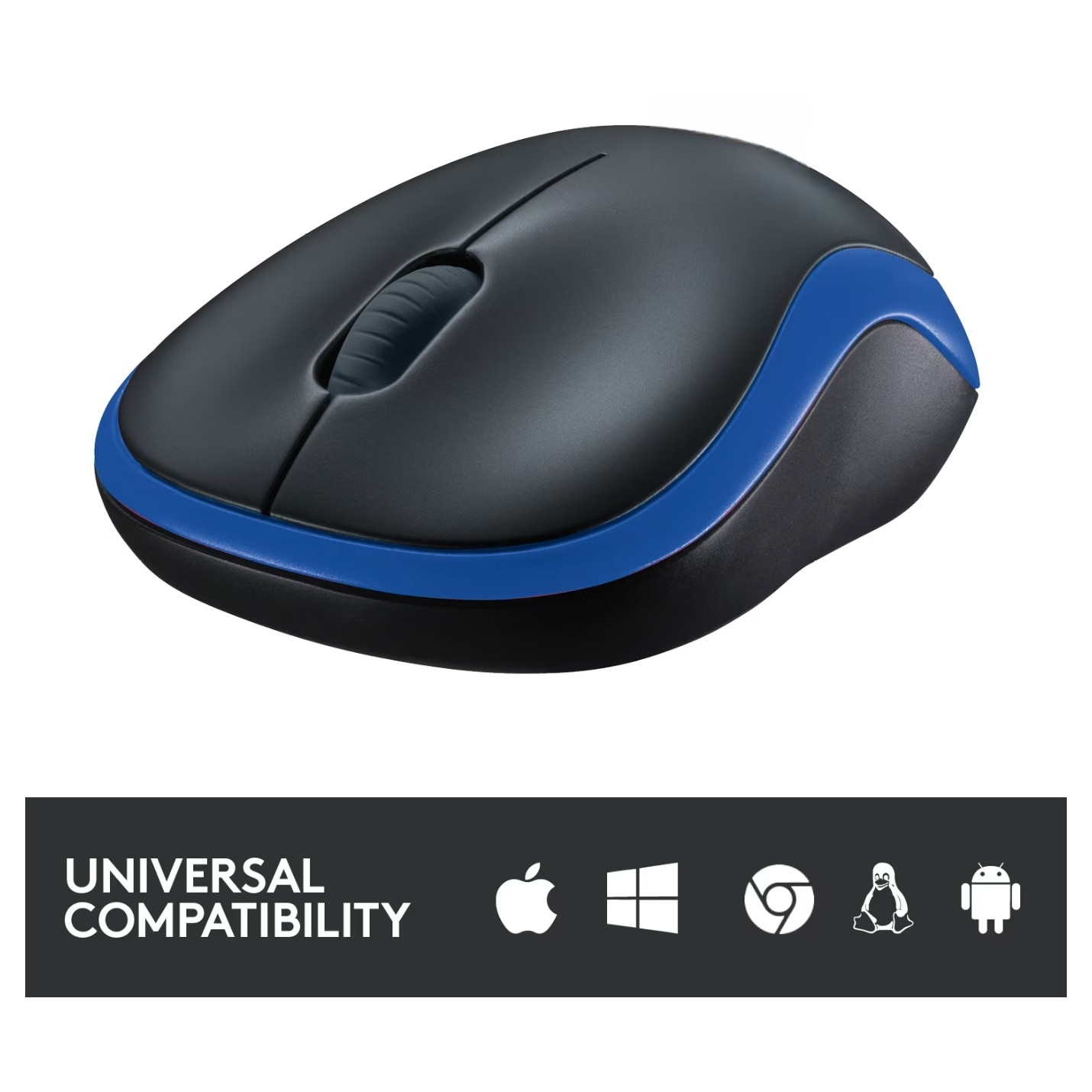 Mouse standard, Albastru, 2.4GHz, design ergonomic - eMAG.ro