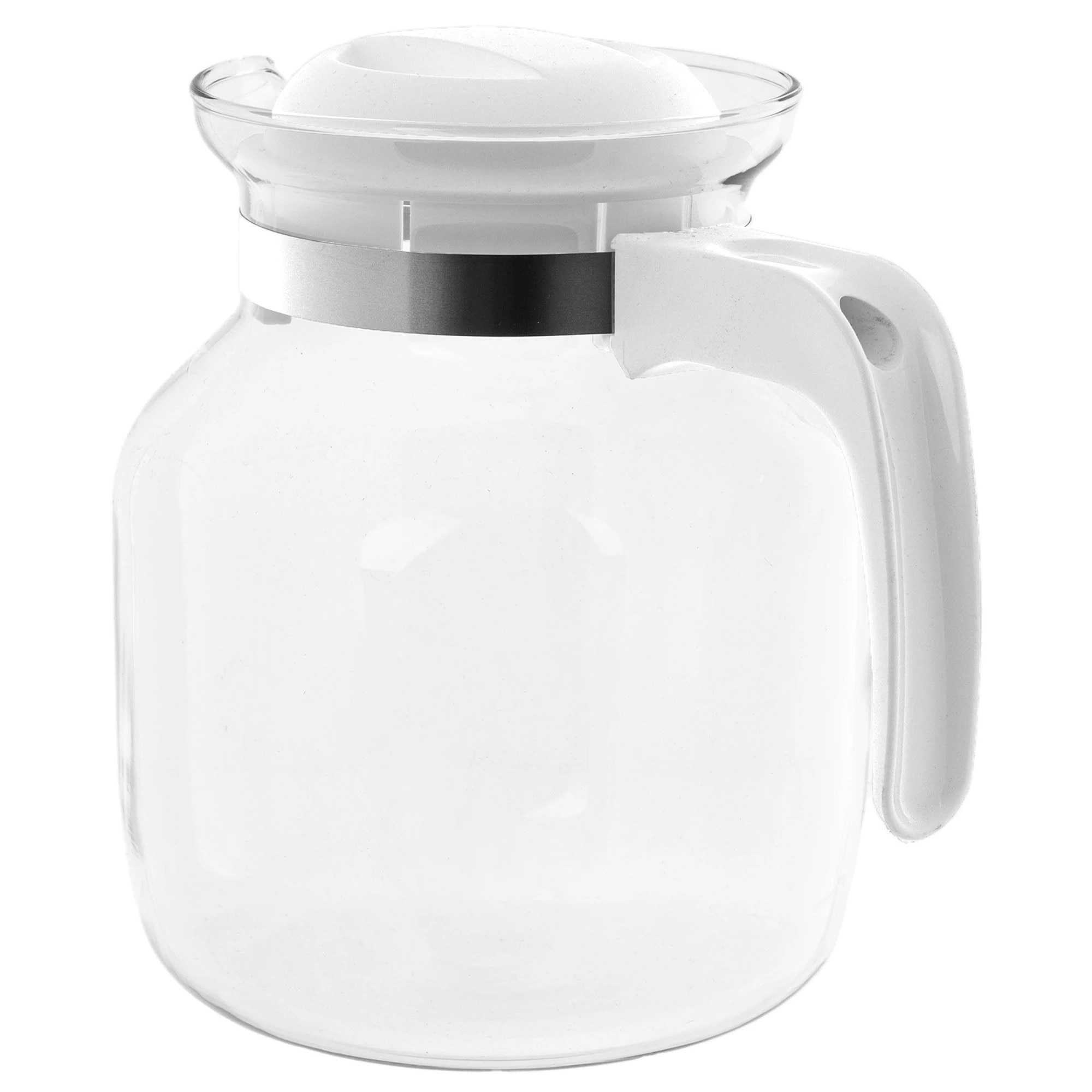 Carafa din sticla rezistenta la caldura, Ceainic, 1, 5 l, Capac pentru ...