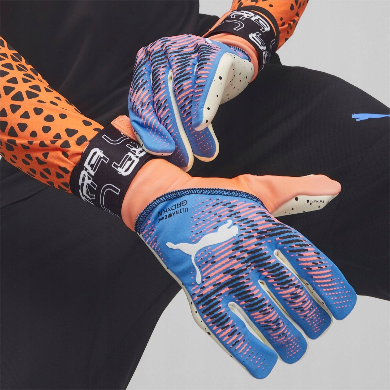 Manusi de portar Puma Ultra Ultimate 1 NC, 8,5, albastru-portocaliu ...