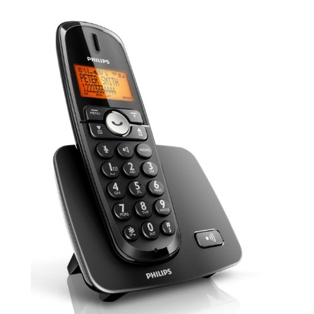 Telefon fara fir DECT Philips XL3701B/53, Agenda 100 contacte ...