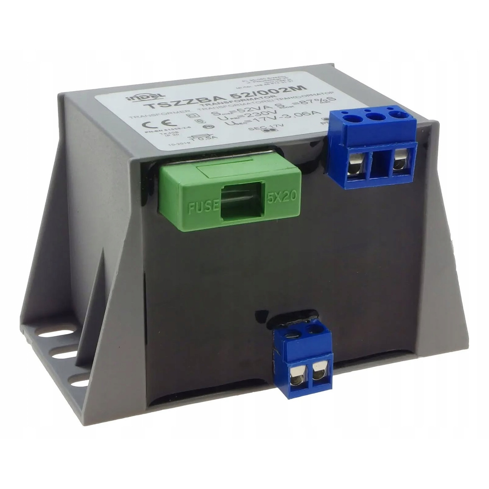 Transformator Indel TSZZBA 52/002M, 230V/17V-3,06A, lista de conexiune ...