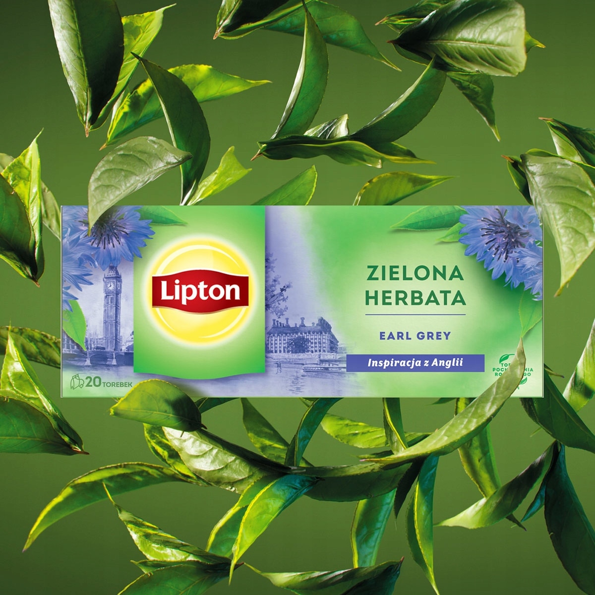 Set 8x Ceai verde Lipton Earl Grey 20 plicuri, 32g - eMAG.ro