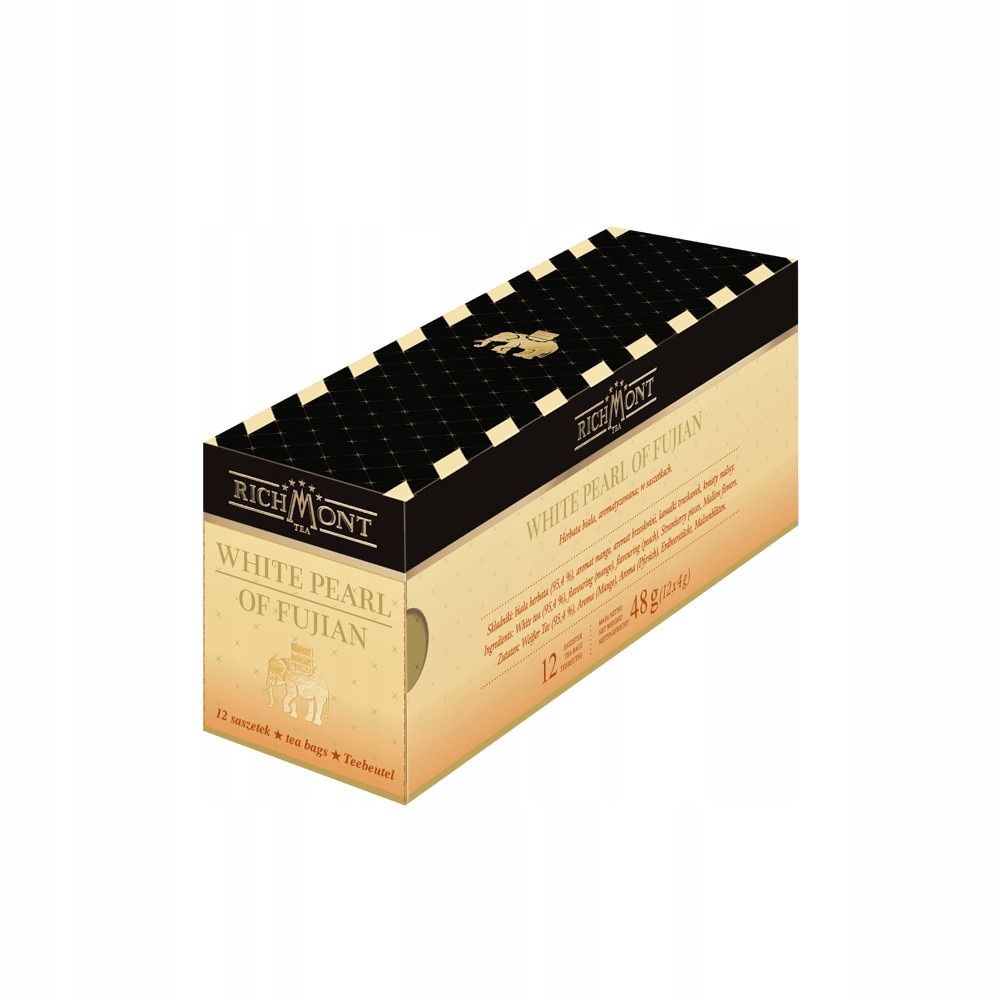 Set Ceai Richmont White Pearl of Fujian, 12x4g, cu pahar 370ml - eMAG.ro