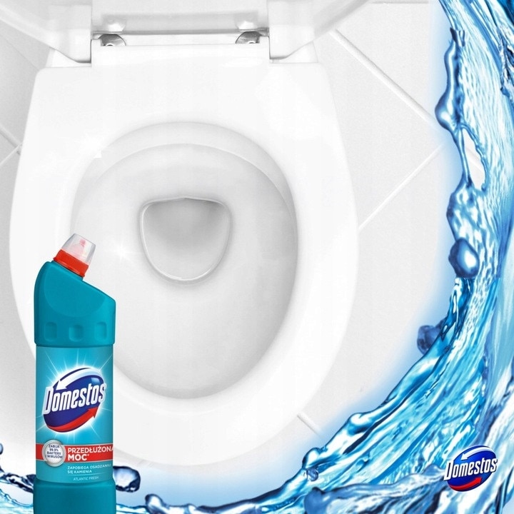 Set Dezinfectant Toaleta Domestos 2x1L Original si Atlantic Fresh - eMAG.ro