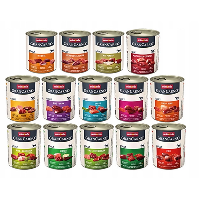 Set 14 x Hrana umeda pentru caini, Animonda GranCarno Adult, 14 x 800g ...