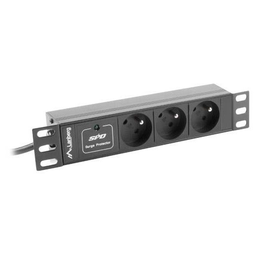 Distribuitor de alimentare (PDU) Lanberg 1U pentru rack 10 inch, 10A ...