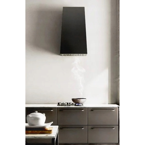 Hota de perete Ciarko Design Minimal 3, neagra, 70x40x30,9cm, cu filtre ...