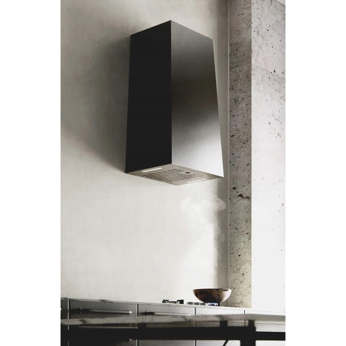 Hota de perete Ciarko Design Minimal 3, neagra, 70x40x30,9cm, cu filtre ...